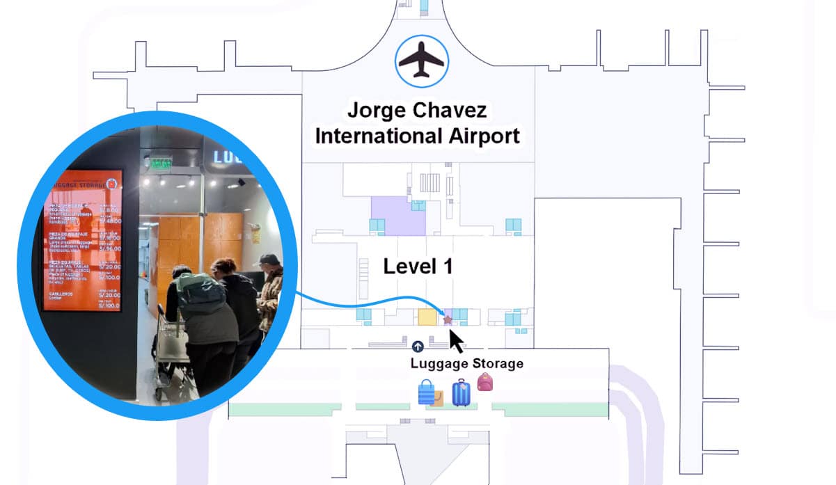 Store your luggage at the Lima Airport for City Tour layover